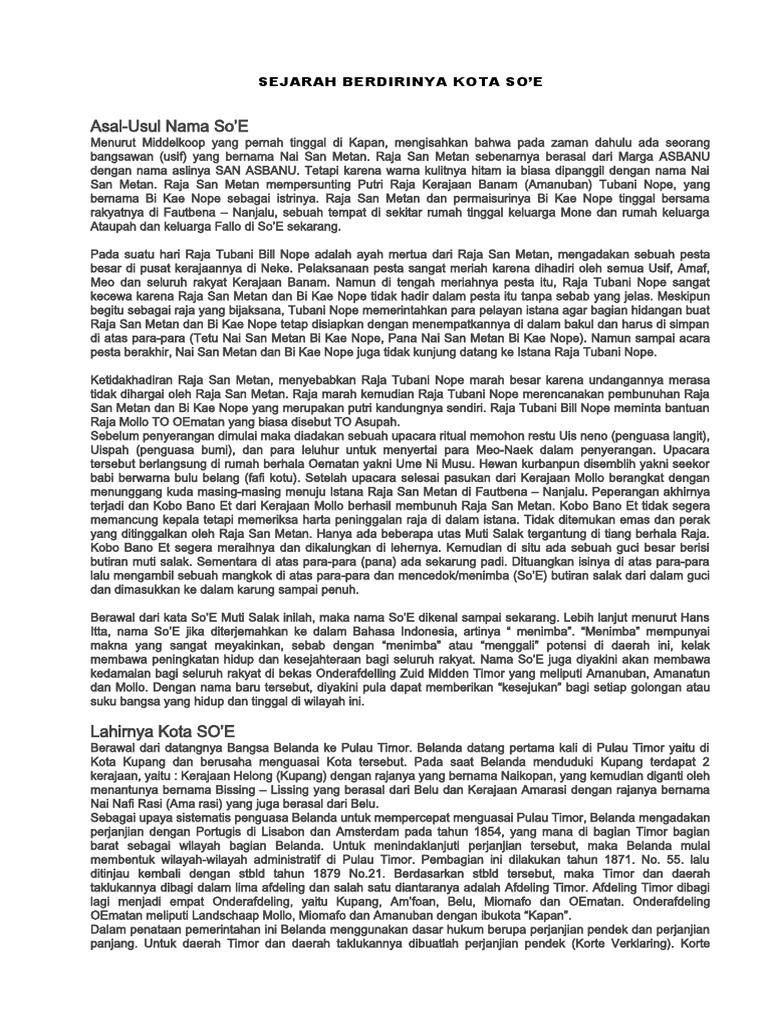 Cerita Rakyat TTS 2019 | PDF