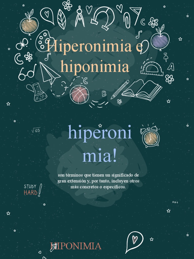 Clase 3 Hiponia e Hiperonimia | PDF | Sintaxis | Gramática