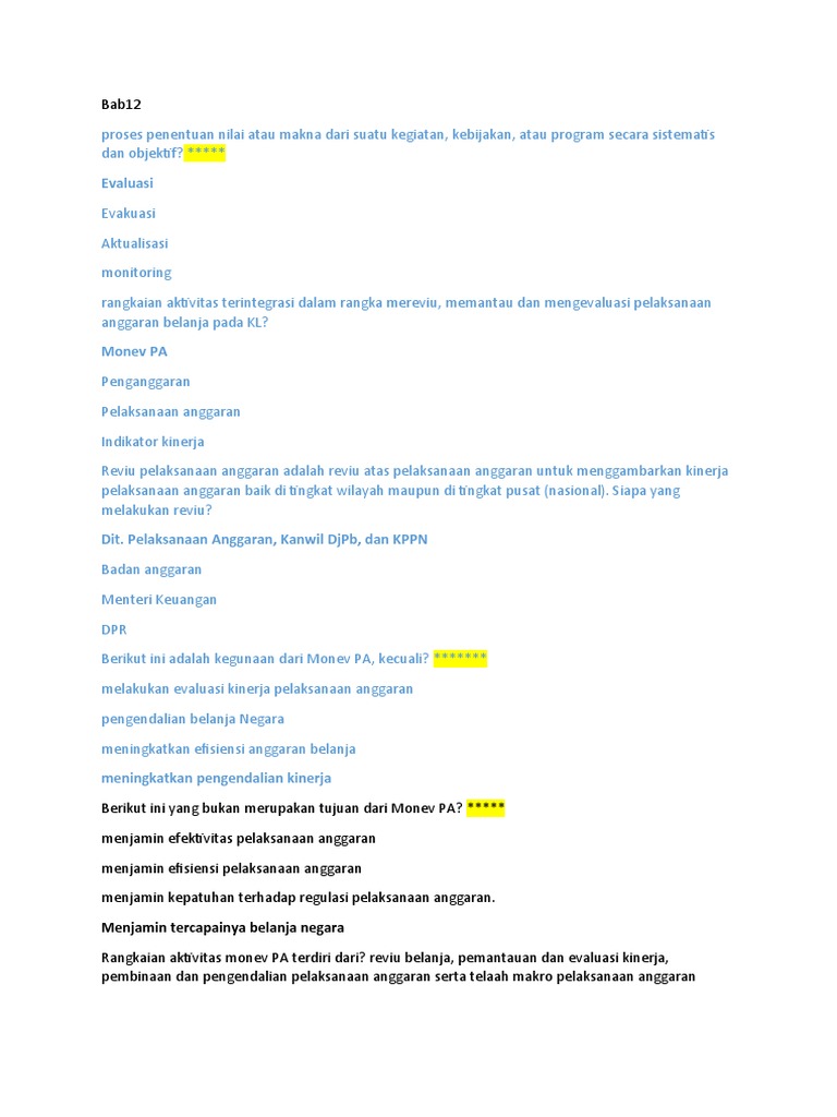 Materi Soal APBN | PDF