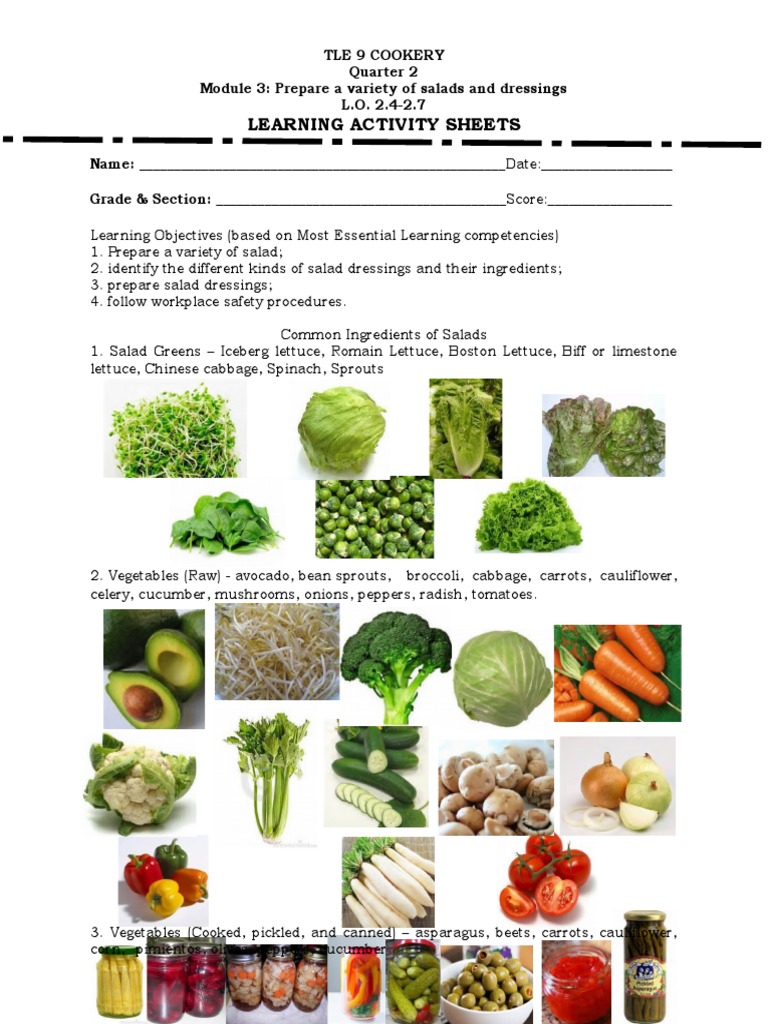 LAS 9 m3 | PDF | Vinegar | Salad