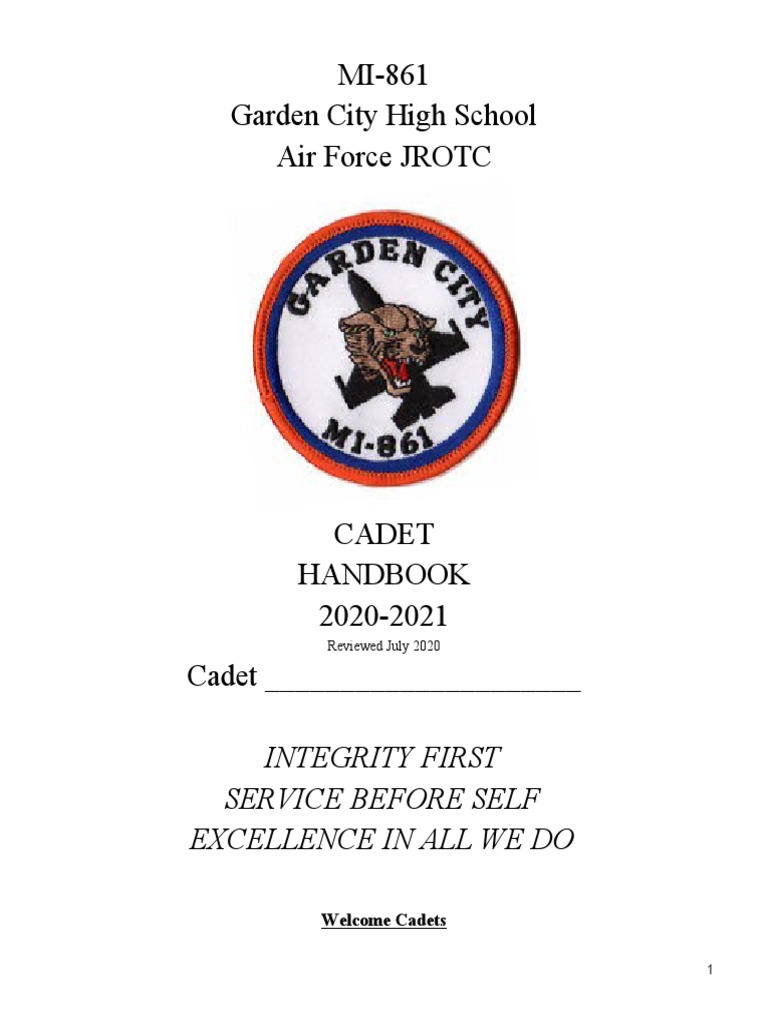 MI-861 Garden City High School Air Force JROTC: Integrity First Service ...