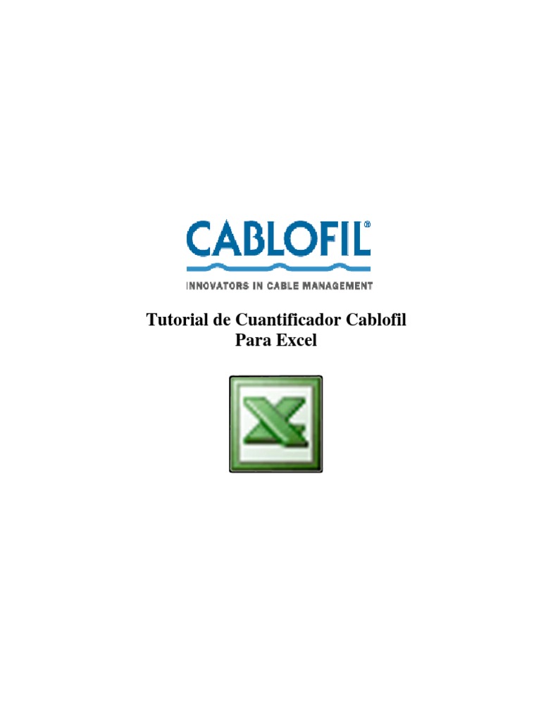 Guía de Cuantificación Cablofil en Excel | PDF | Macro (informática) | Microsoft Excel