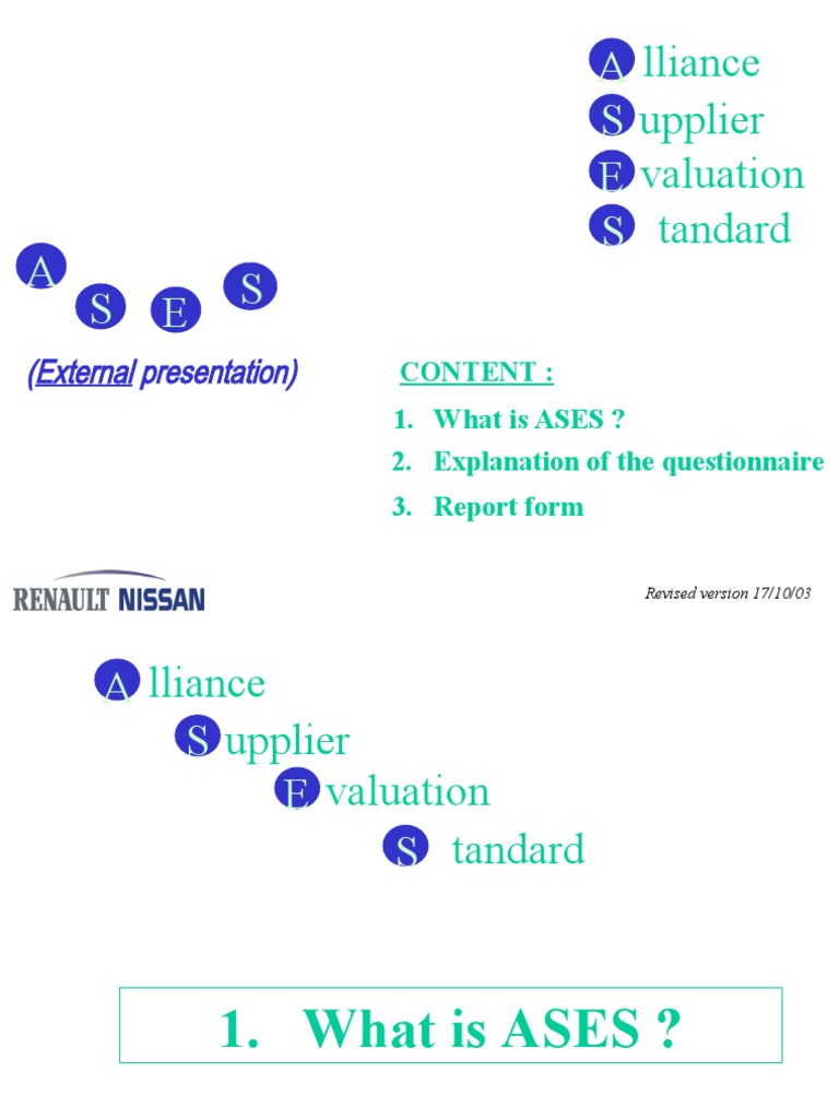 Understanding ASES Evaluation Standards | PDF | Iso 9000 | Quality ...