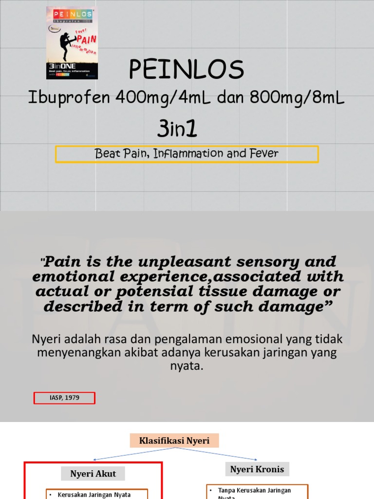 Peinlos: Injeksi Ibuprofen untuk Nyeri | PDF