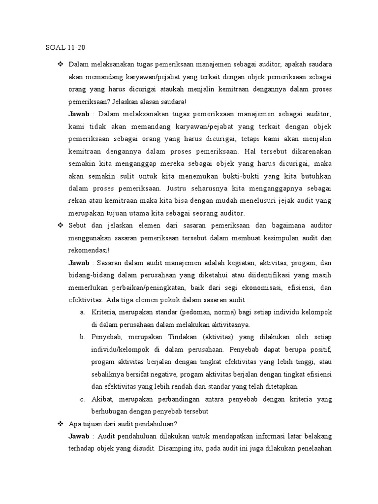 Soal 11-20 | PDF