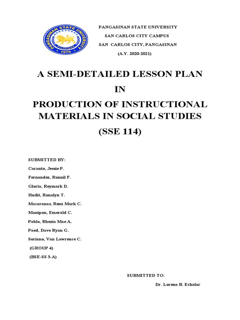 Compilation of Lesson Plan (Group 4) | PDF | Instructional Design ...