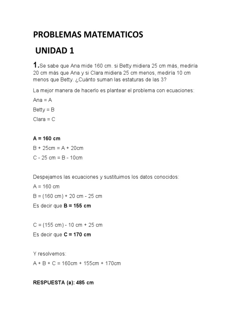 UNIDAD 1 Matematicas | PDF | Enseñanza de matemática | Business