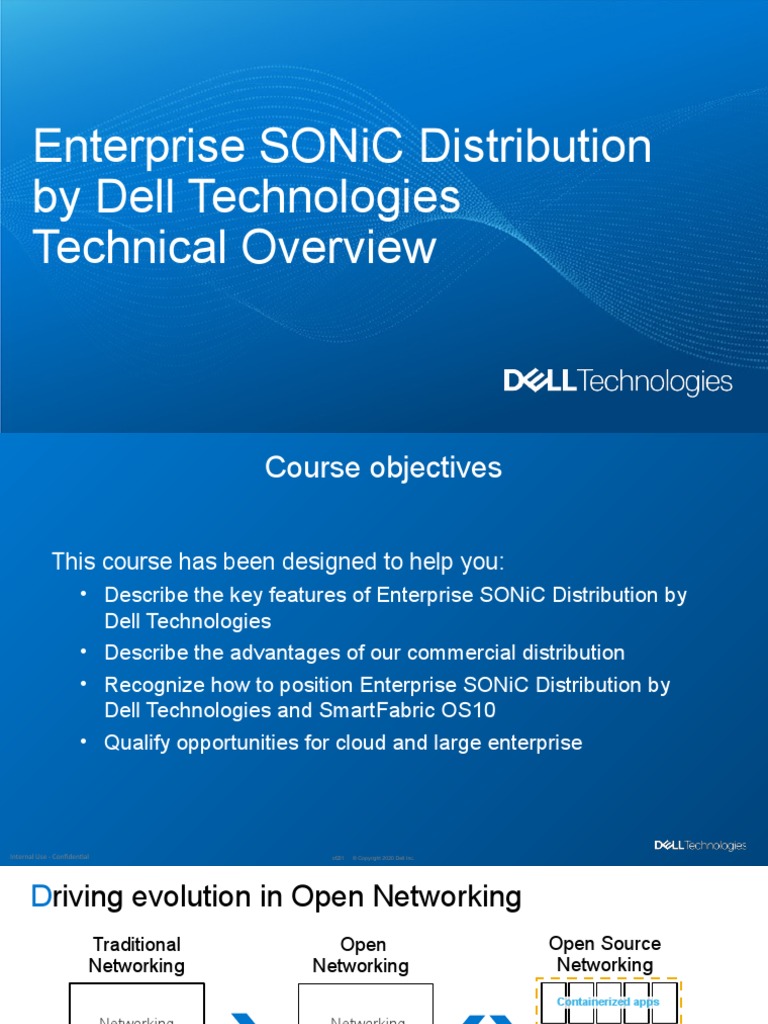 Enterprise Sonic Distribution by Dell Technologies Technical Overview ...