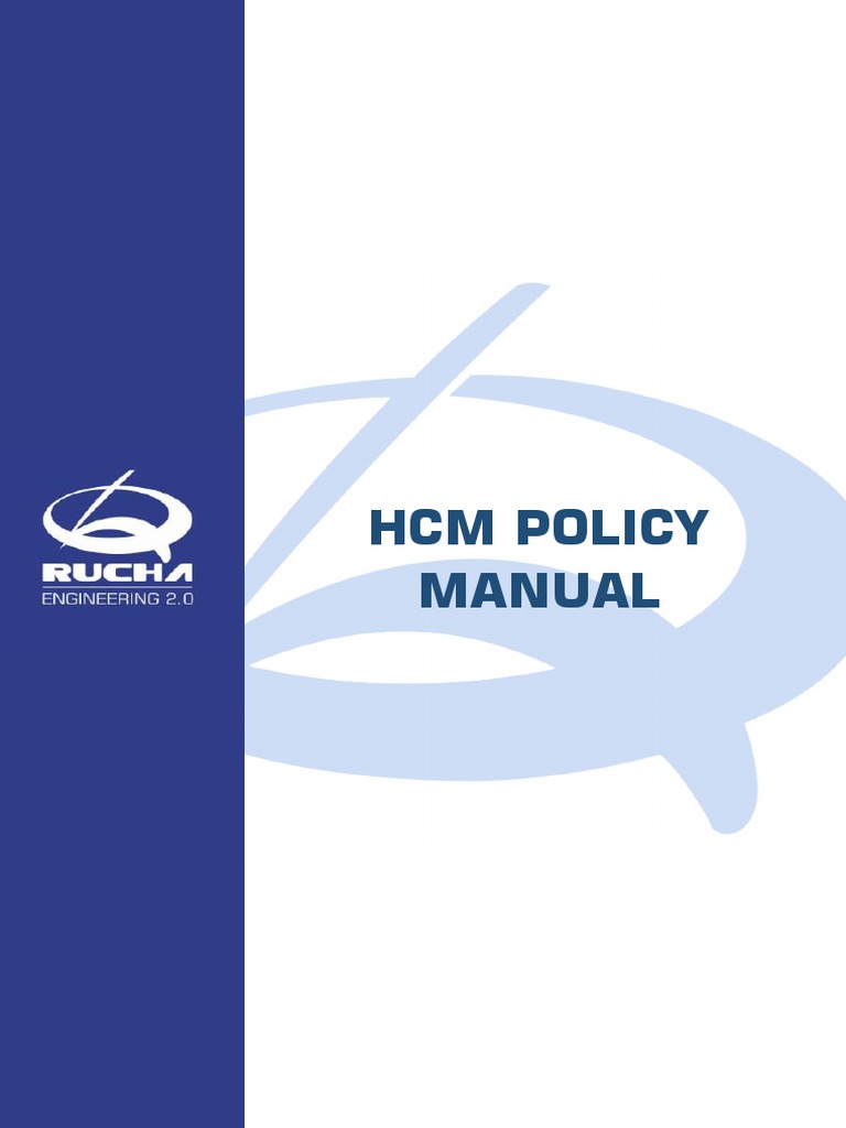 Rucha HCM Policy Manual Overview | PDF | Recruitment | Human Resources