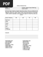 Preference Using Sensory Characteristics. Code Sample | PDF