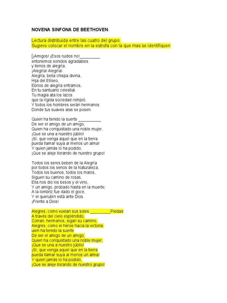 Novena Sinfona de Beethoven | PDF