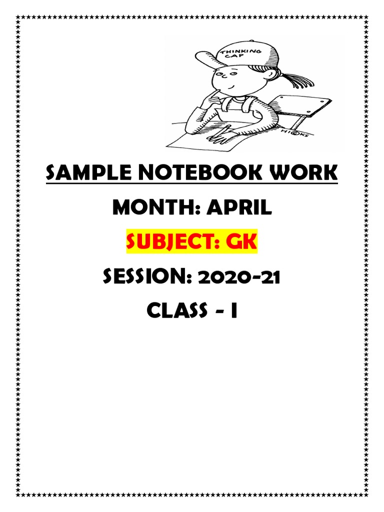 Dps GNGR Sample Notebook Work | PDF