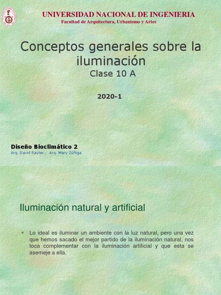 Clase 10A IIluminación Artificial | PDF | Encendiendo | Color