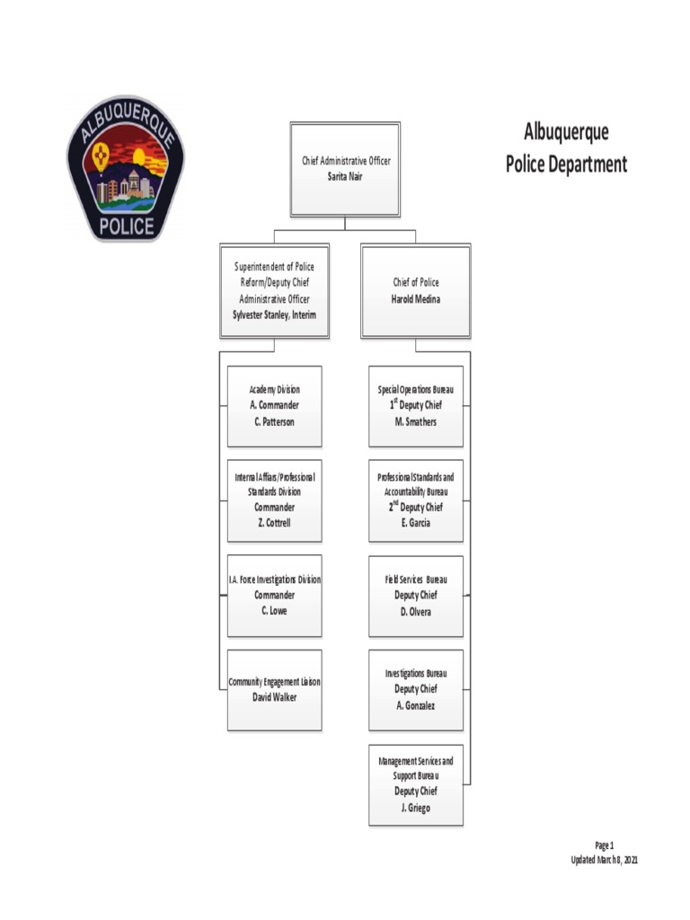 APD Organizational Structure Overview | PDF
