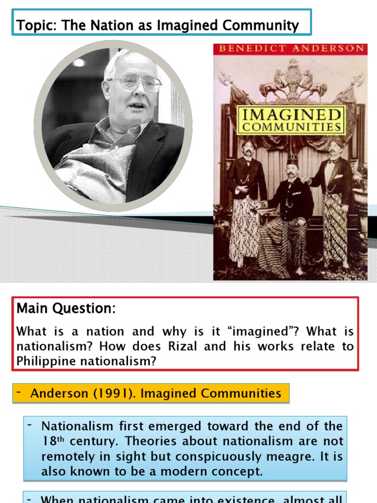 The Nation as Imagined Community | PDF | Nationalism | Nation
