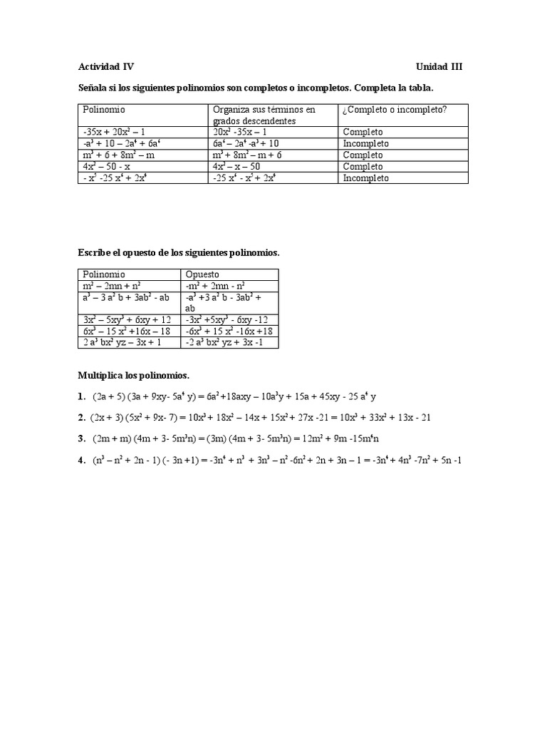 Actividad IV Terminada | PDF
