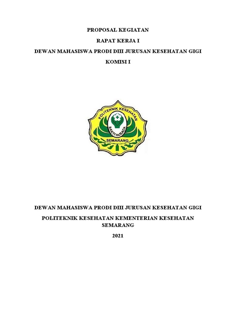 Contoh Proposal Organisasi Tingkat Mahasiswa | PDF
