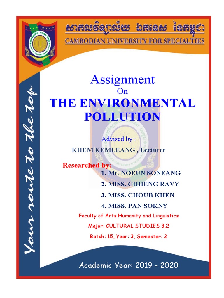Environmental Pollution Study 2019-2020 | PDF | Water Pollution ...