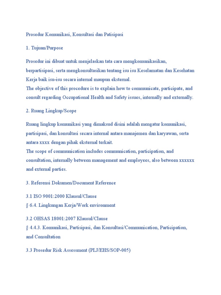 Prosedur Komunikasi | PDF