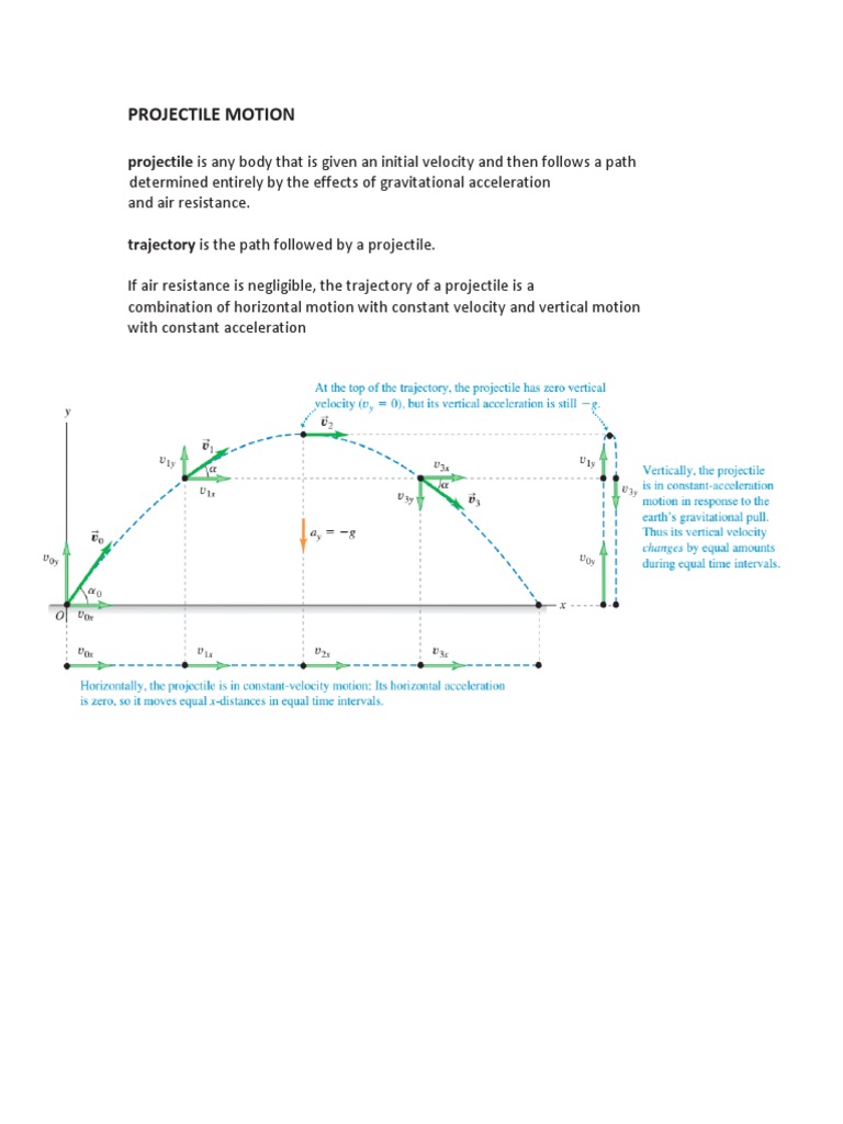 Projectile Motion | PDF | Projectiles | Physics