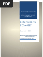 Engineering Economics Formula Sheet | PDF | Interest | Interest Rates