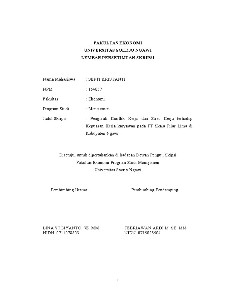 Daftar Isi Proposal | PDF