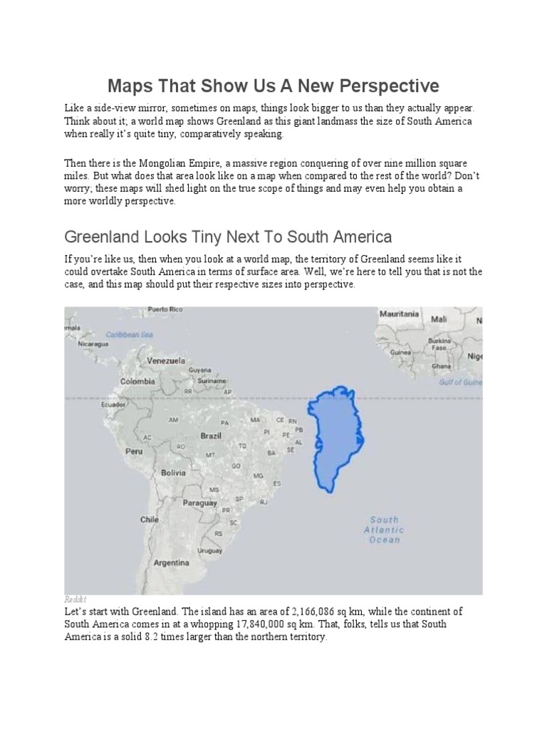 Maps That Show Us A New Perspective | PDF | Texas | Mongol Empire