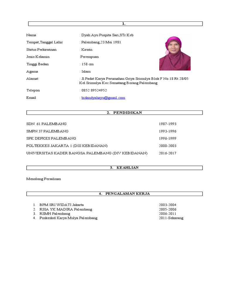 Profil Bidan Dyah Ayu Puspita Sari | PDF