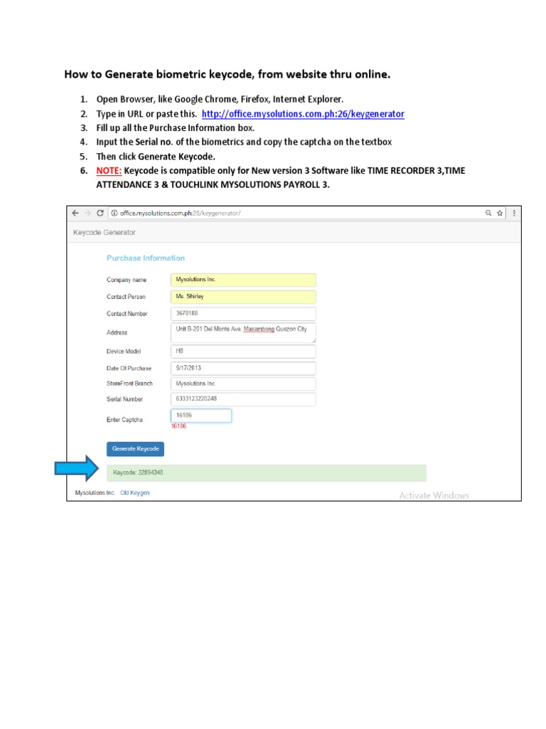 Manual How To Generate Keycode | PDF