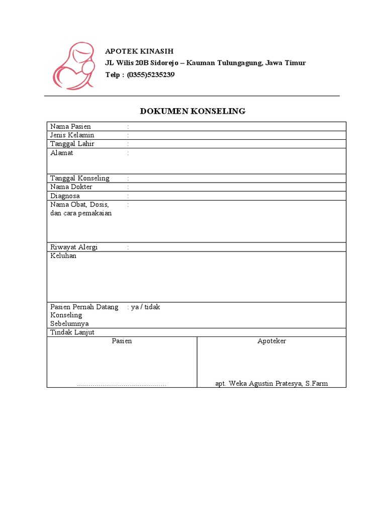 Form Konseling Pasien | PDF