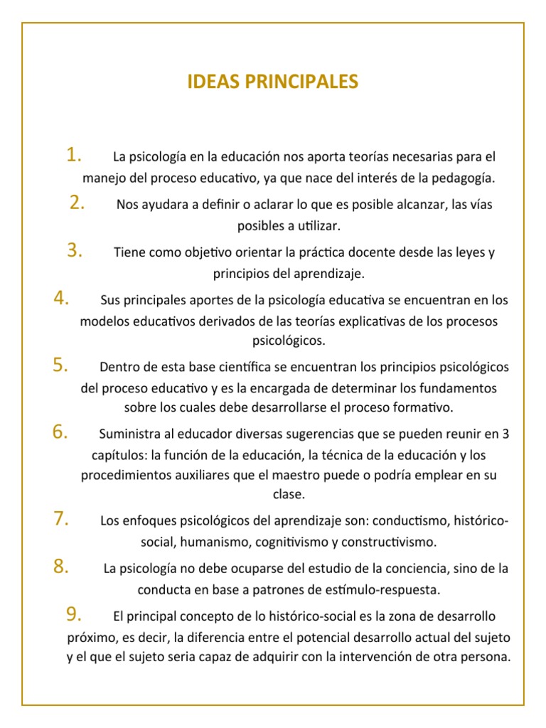 10 Ideas Principales | PDF