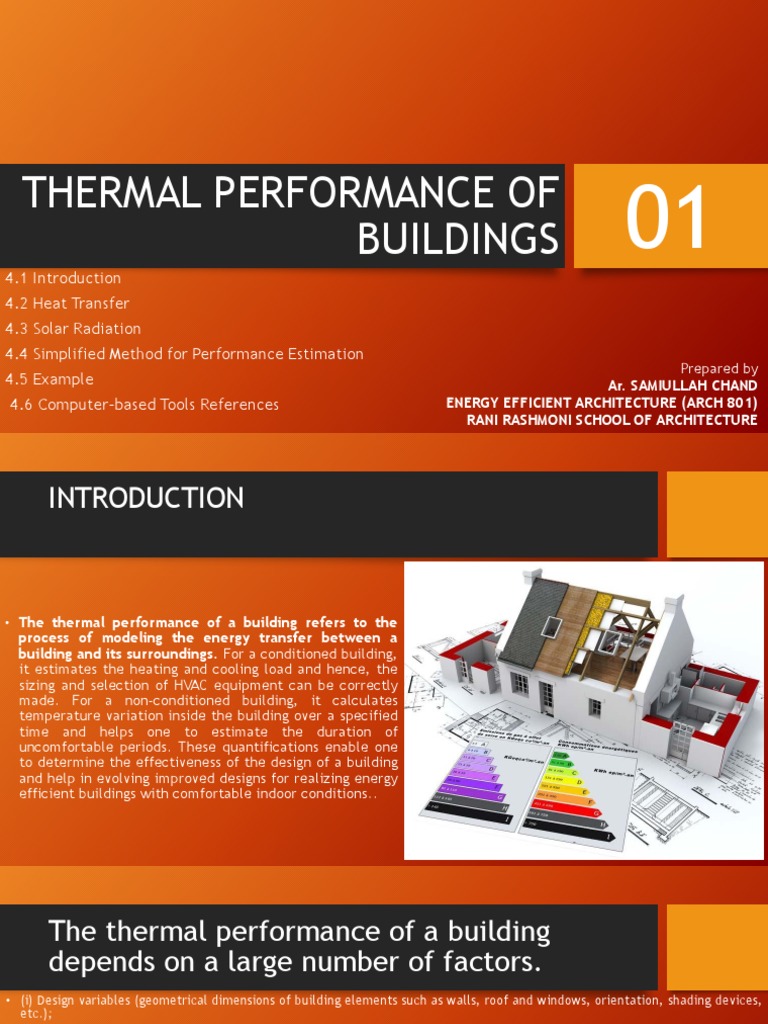 Building Thermal Performance Overview | PDF | Heat Transfer | Convection
