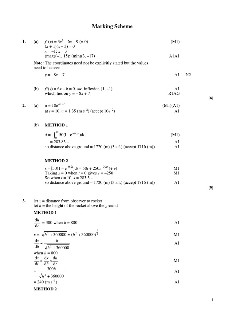 Calculus Midterm Revision Key | PDF | Teaching Mathematics | Mathematical Analysis