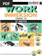Work Immersion-Module 1 | PDF | Curriculum | Learning