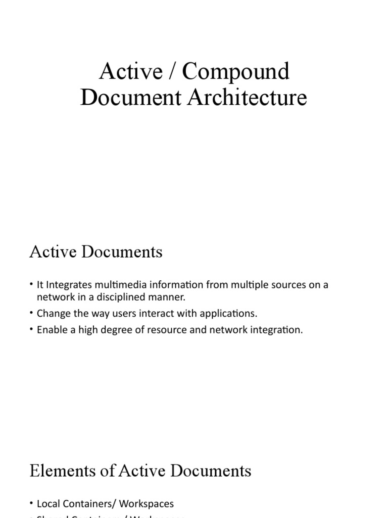 Active Compund Document Architecture | PDF | Art