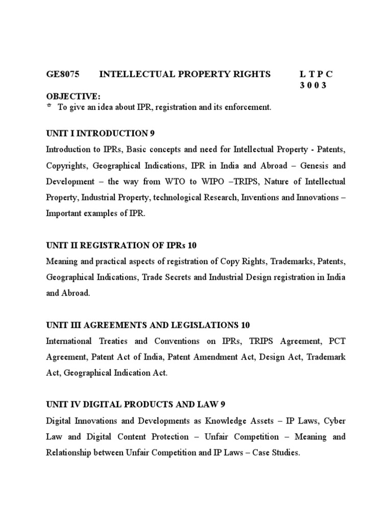 Understanding Intellectual Property Rights: Registration, Agreements ...