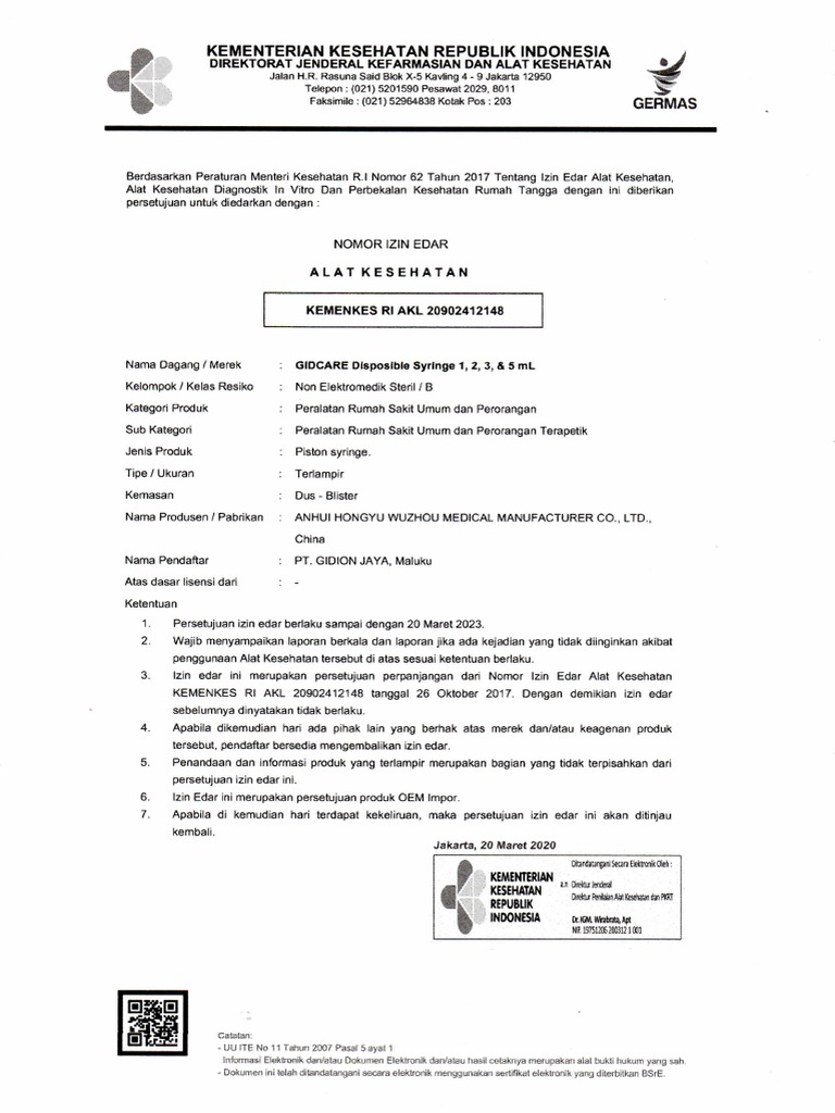 Dispo 1,2,3,5CC | PDF