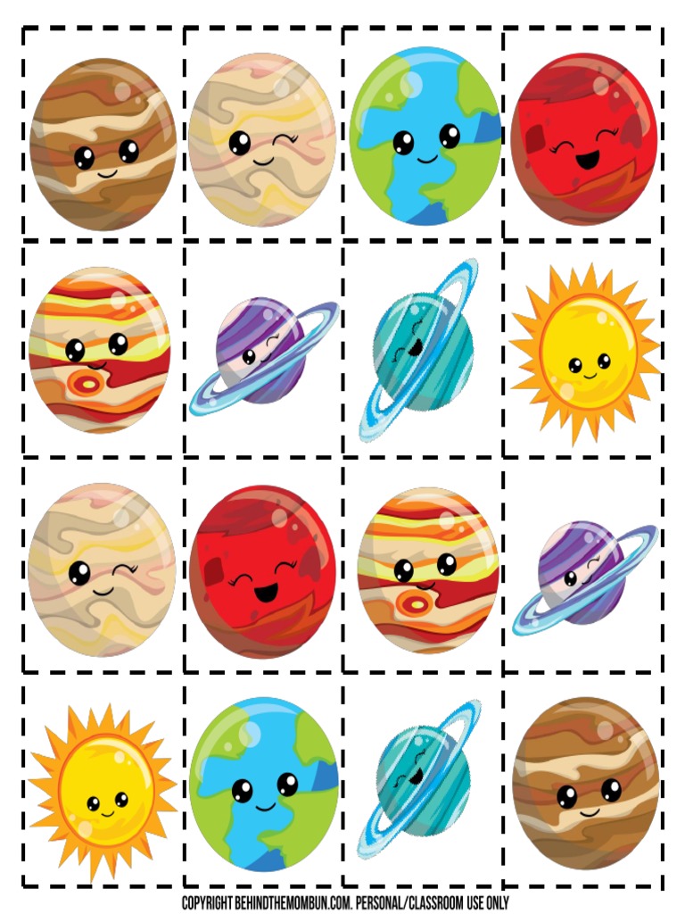 Solar System Memory Games | PDF