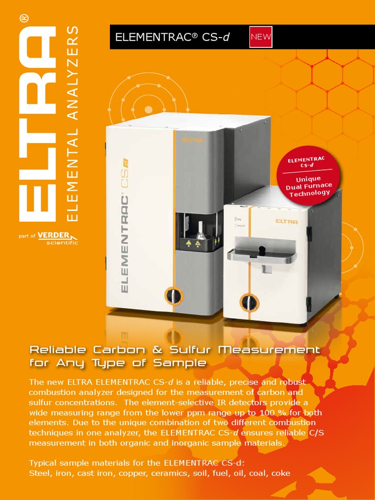 Elementrac CS-D: Reliable Carbon & Sulfur Measurement For Any Type of ...