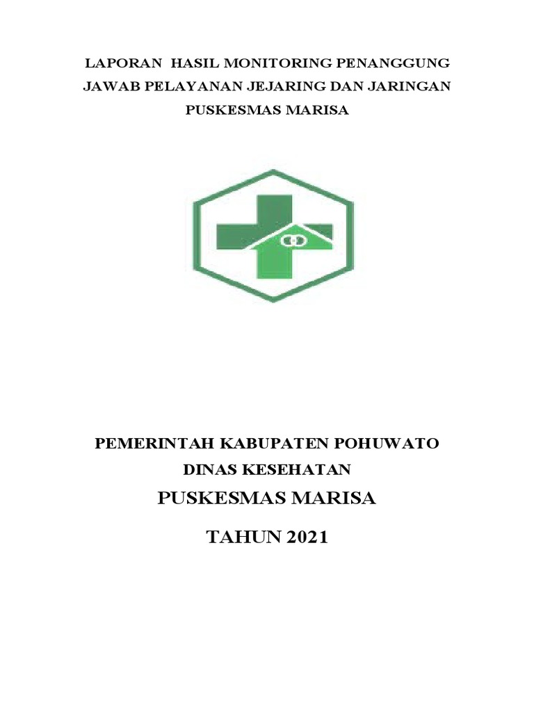 Laporan Hasil Monitoring Penanggung Jawab Pelayanan Jejaring Dan ...