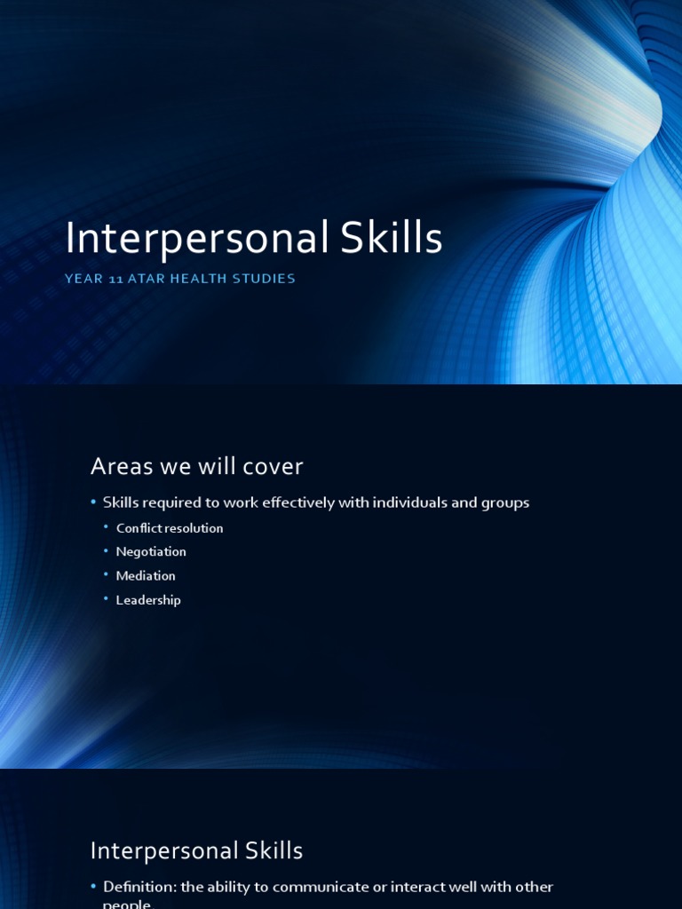 Interpersonal Skills PP. | PDF | Mediation | Conflict Resolution