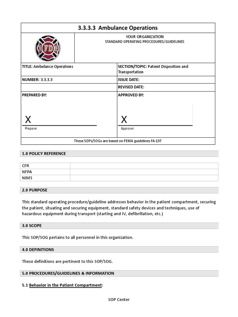 3 3 3 3 Ambulance Operations | PDF | Patient | Ambulance