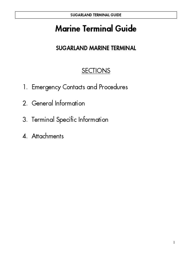 Marine Terminal Guide | PDF | Ships | Oil Tanker