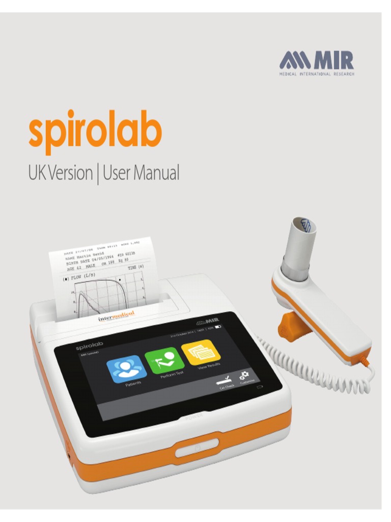 Spirolab: UK Version - User Manual | PDF | Electrostatic Discharge ...