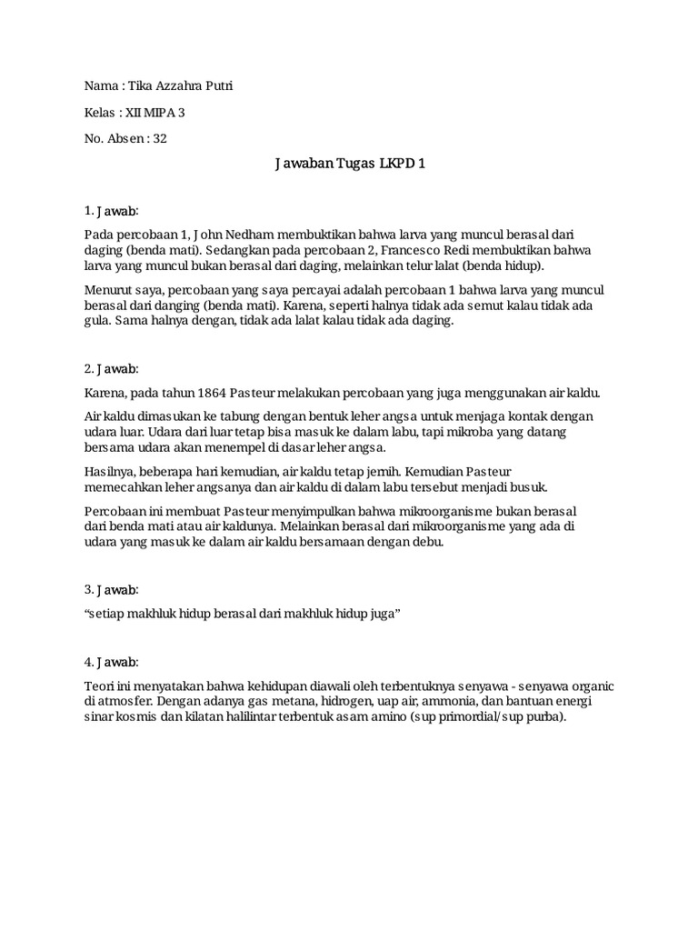 LKPD 1 - Tika Azzahra Putri | PDF