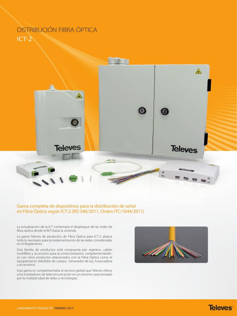 Catalogo Televes Fo | PDF | Fibra óptica | Infraestructura de ...