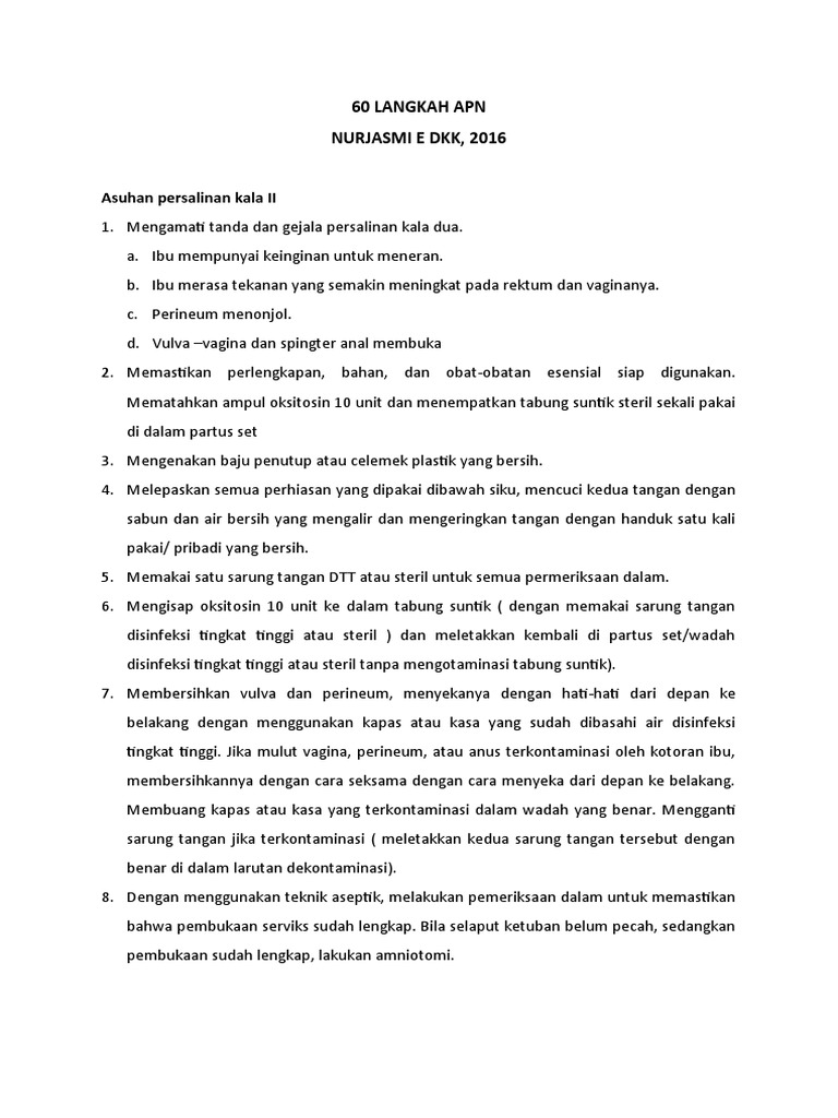 60 Langkah Apn | PDF