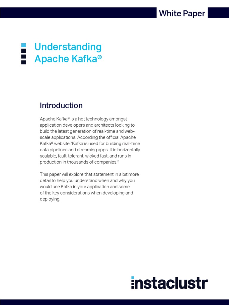 Instaclustr Understanding Apache Kafka White Paper | PDF | Computer ... Instaclustr Understanding Apache Kafka White Paper | PDF | Computer ...