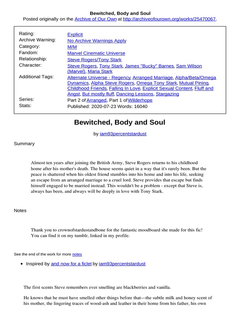 Bewitched Body and Soul | PDF