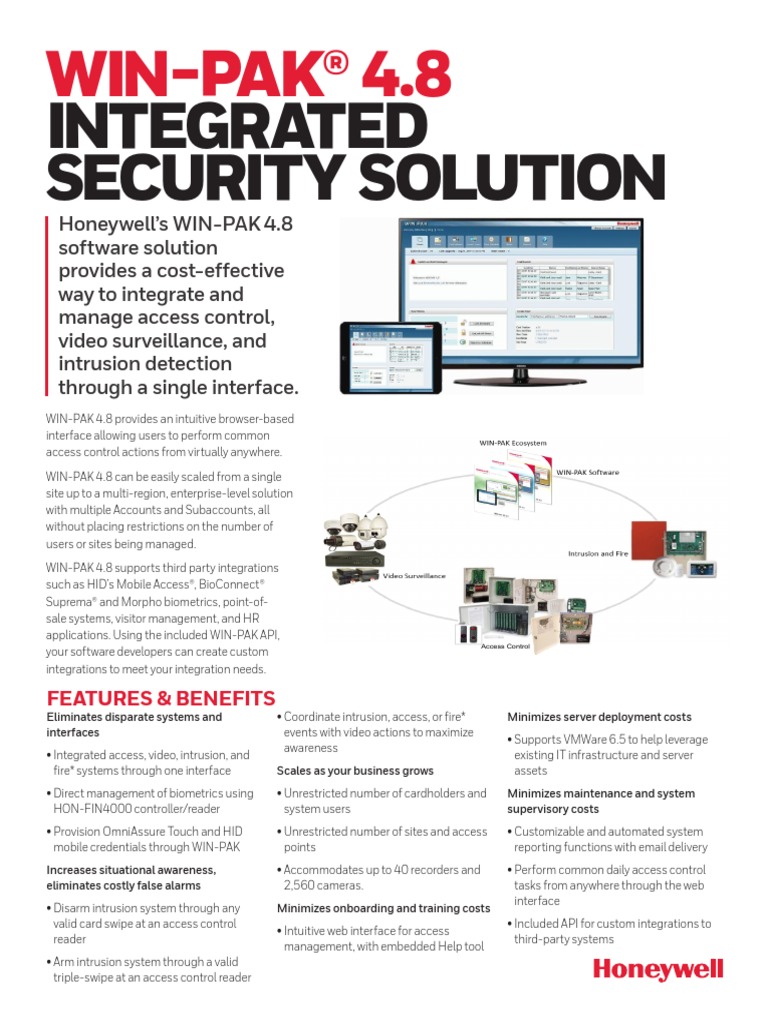 WIN-PAK®-Data-Sheet | PDF | Access Control | Ios